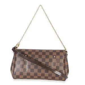 LOUIS VUITTON Damier Ebene Canvas Favorite Mm Shoulder Bag - Brown