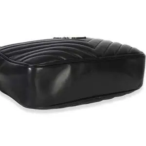 Saint Laurent Matelasse Calfskin Lou Camera Bag - Black