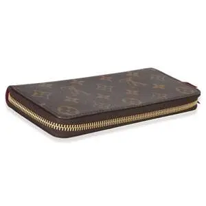 LOUIS VUITTON Fuchsia Monogram Canvas Clemence Wallet - Brown