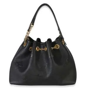 LOUIS VUITTON Monogram Giant Empreinte Shoulder Bag - Black