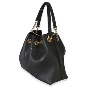 LOUIS VUITTON Monogram Giant Empreinte Shoulder Bag - Black