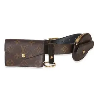 LOUIS VUITTON Monogram Canvas Daily Multi Pocket Belt Bag - Brown