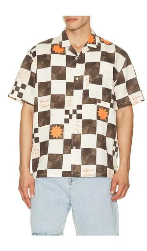 DUVIN DESIGN Check Button Up Shirt In . Also