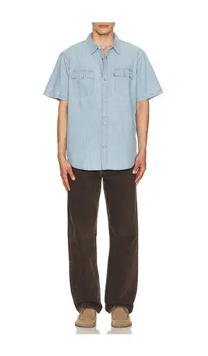 LEVI'S Short Sleeve Relaxed Fit Western Shirt In . Also