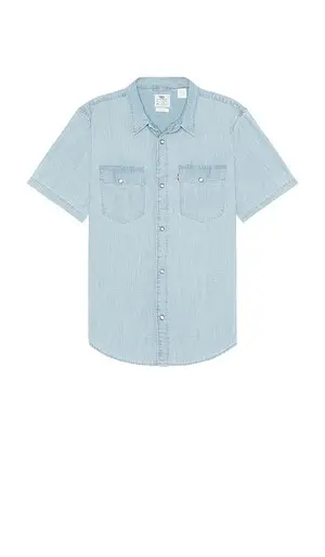 LEVI'S Short Sleeve Relaxed Fit Western Shirt In . Also