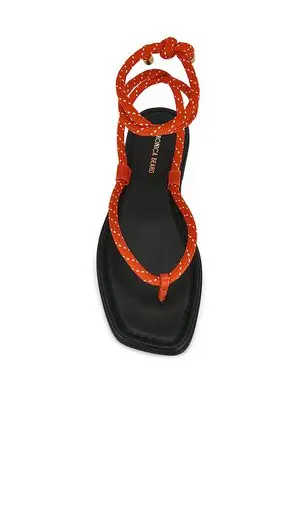Veronica Beard Carmina Cord Sandal - Red