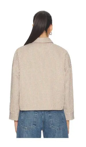 Lna Kayleigh Check Blouse