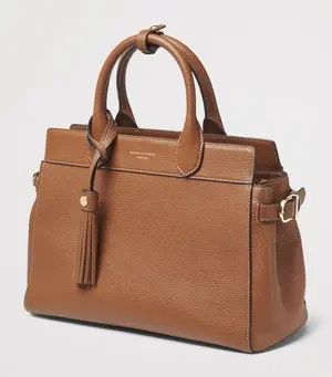 ASPINAL OF LONDON Savannah Leather Top-handle Bag - Brown