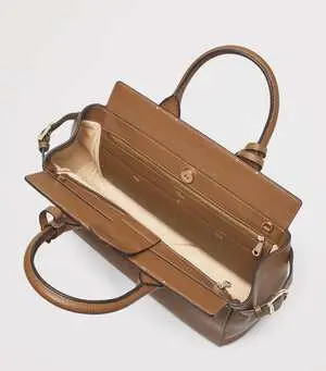 ASPINAL OF LONDON Savannah Leather Top-handle Bag - Brown