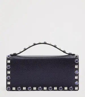 Valentino Garavani Leather Rockstud Chain Wallet
