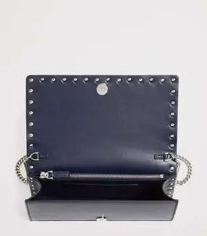 Valentino Garavani Leather Rockstud Chain Wallet