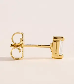 SUZANNE KALAN Yellow And Diamond Baguette Stud Earrings
