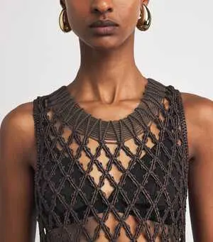 Simkhai Macrame Jensen Midi Dress