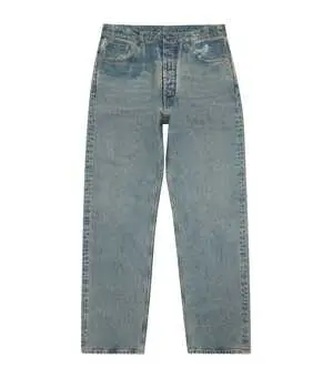 MAISON MARGIELA Wide-leg Jeans With Distressed Detail - Blue