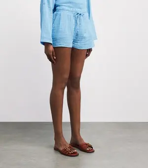 Melissa Odabash Cotton Abbie Drawstring Shorts