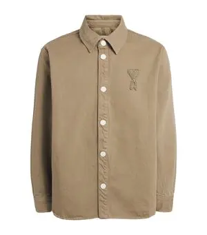Ami Logo Overshirts For Men