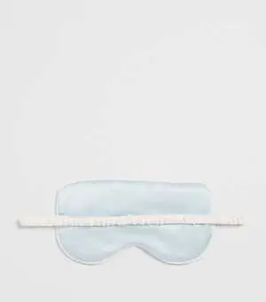 Olivia Von Halle Silk Audrey Eye Mask - Blue