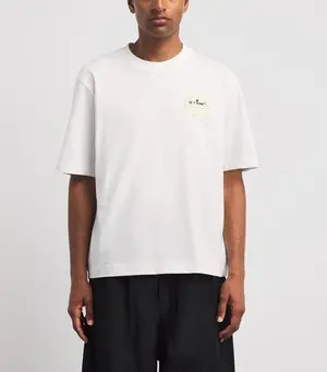 AMI Paris I Love You" Printed Cotton T-shirt - White