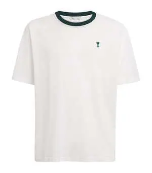 AMI Paris Cotton De Coeur T-shirt - White