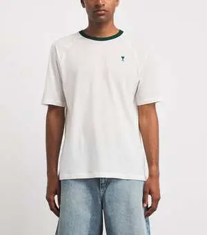 AMI Paris Cotton De Coeur T-shirt - White