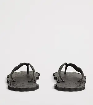 Zimmermann Seafoam Flip Flops - Black
