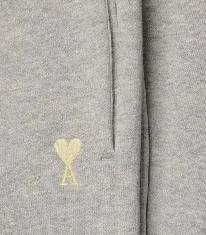 AMI Paris Cotton De Coeur Sweatpants - Grey