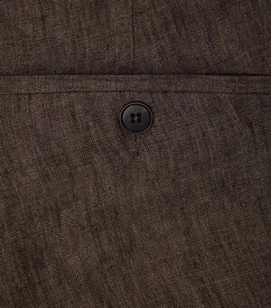 Sunspel Slim Fit Linen Trousers