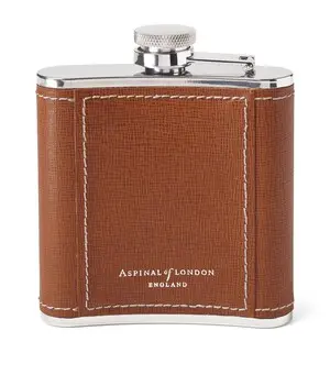ASPINAL OF LONDON Leather Classic Hip Flask