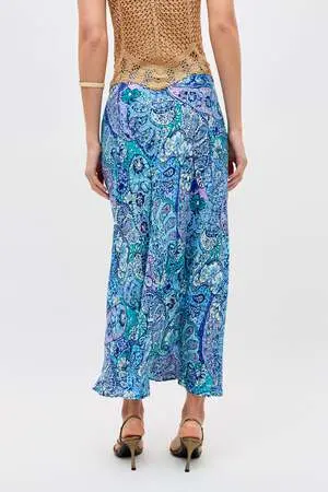 Rixo Kelly Paisley Floral Regular Skirt