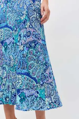 Rixo Kelly Paisley Floral Regular Skirt