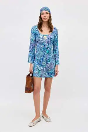 Rixo Dulce Paisley Floral Dress