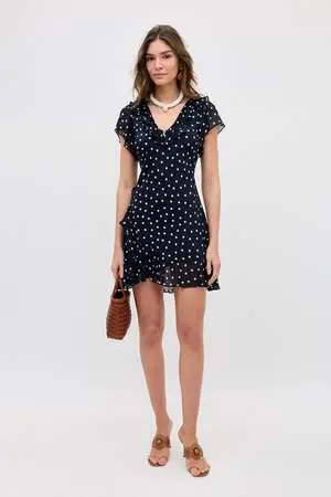 Rixo Tally Layla Dot Regular Dress