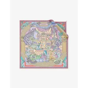 BVLGARI Curiosity Printed Square Silk-twill Scarf - Multicolor