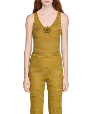 Sandro Floral Camis Tanks For Women