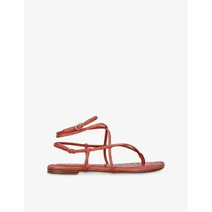 Sam Edelman Clarra Leather Sandals - Red