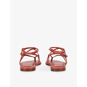 Sam Edelman Clarra Leather Sandals - Red