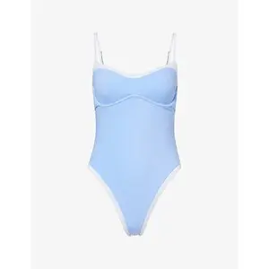 TALA Contrast Underwired Swimsuit - Iris Blue
