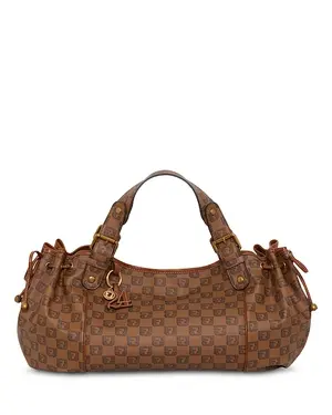 Gerard Darel 24h Monogram Canvas Handbag - Camel