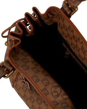 Gerard Darel 24h Monogram Canvas Handbag - Camel