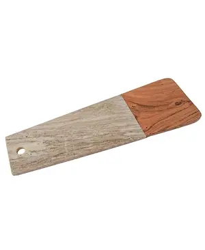 VERVE CULTURE Marble Charcuterie Board - Tan