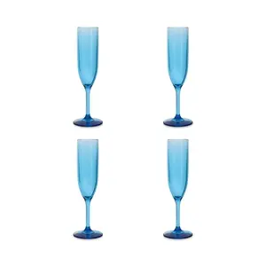 DRINIQUE Flute Set Of 4 - Blue