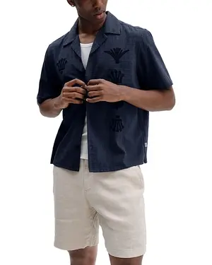 WAX LONDON Curzon Check Embroidered Shirt