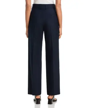 BLAZÉ MILANO Tailored Virgin Wool Pants - Navy