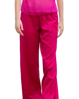 LESET Yoko Pocket Pants 100% Cotton - Amaranth