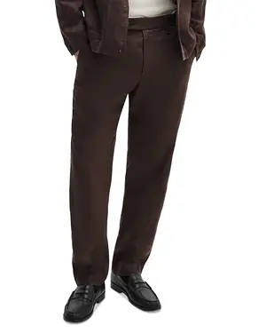 Rag & Bone Evan Linen Trousers - Rust Brown