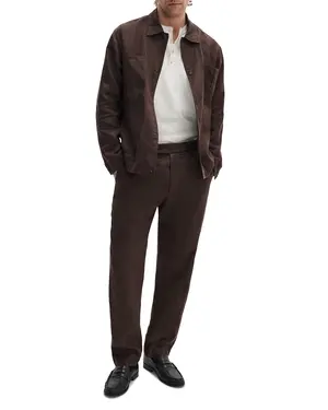 Rag & Bone Evan Linen Trousers - Rust Brown