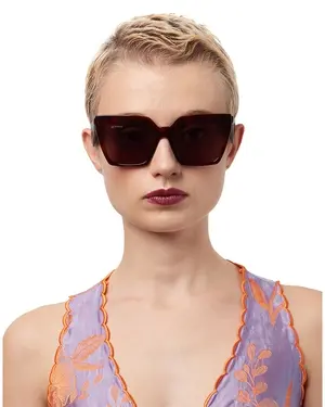 Etro Rectangular Sunglasses 58mm - Brown