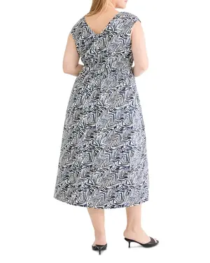 NIC+ZOE Inked Lines Dierdre Dress - Indigo Multi