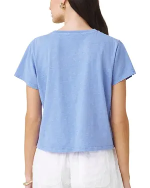 Splendid Seashell Embellished Tee - Azure