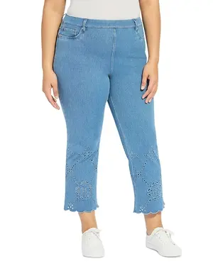 Women's Bleached Straight Leg Jeans